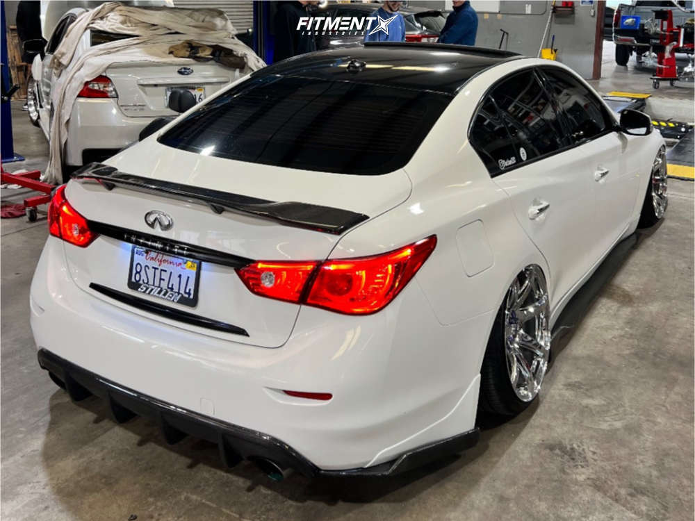 2017 INFINITI Q50 Premium with 19x10.5 Work Emotion T7r and Continental ...