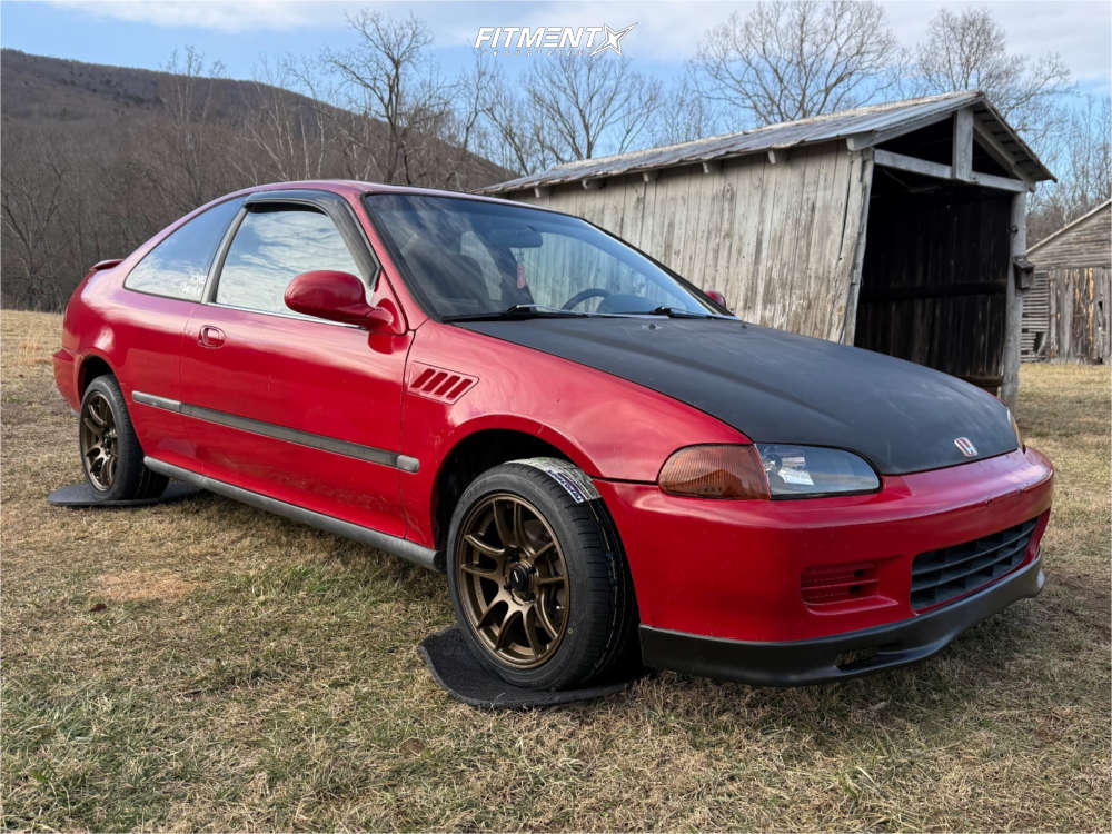 1995 Honda Civic EX with 15x7 Konig Heliogram and Toyo Tires 195x45 on ...