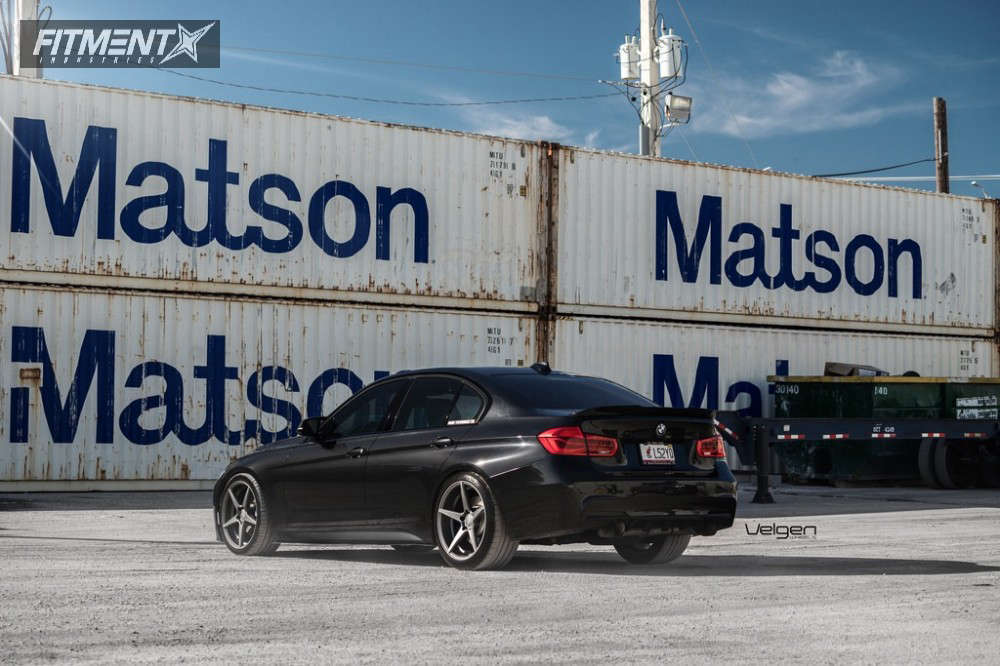 2015 BMW 335i Base with 19x8.5 Velgen Classic5 and Michelin 255x35 on ...