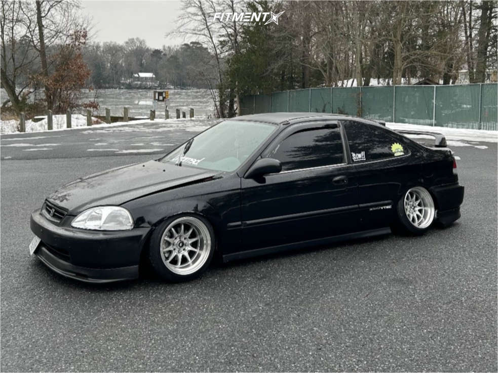 1988 Honda Civic DX with 15x9 MST Mt11 and Haida 195x45 on Coilovers ...