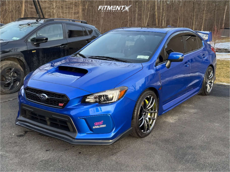 2021 Subaru WRX STI Base with 19x8.5 Vors Tr4 and Yokohama 245x35 on Stock Suspension | 3245505 ...