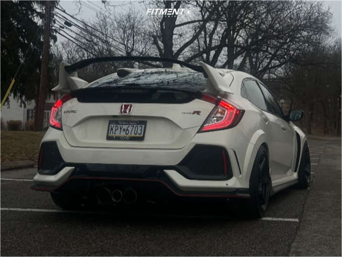 2018 Honda Civic Type R with 18x10.5 Motegi Mr159 and Yokohama 295x30 ...