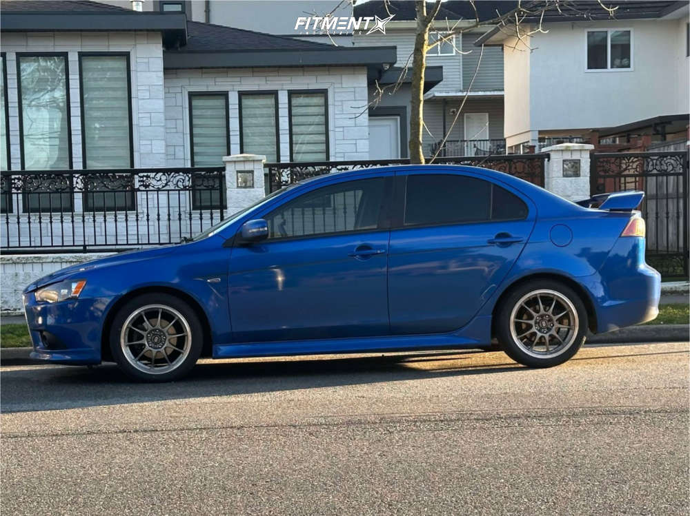 2015 Mitsubishi Lancer ES with 17x7 Enkei J10 and Nitto 215x45 on ...
