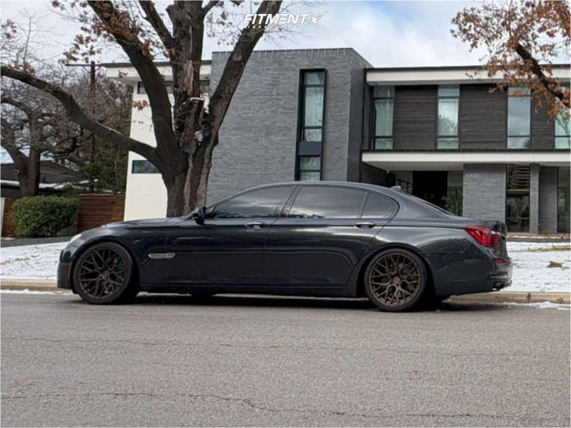 2013 BMW 750Li Base with 20x9 Aodhan Aff9 and Nitto 245x40 on Lowering ...