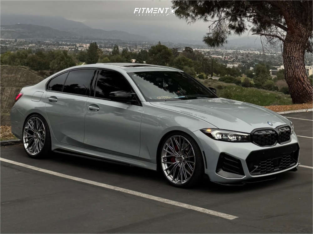2024 BMW M340i XDrive Base with 20x9 HRE FlowForm Ff28 and Michelin 245x30 on Lowering Springs ...