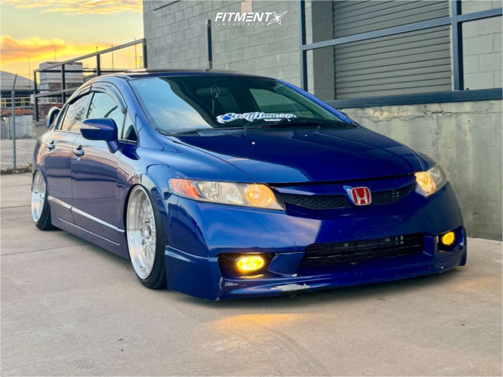 2009 Honda Civic Si with 18x9.5 ARC Ar1 and Advanta 225x40 on Air ...