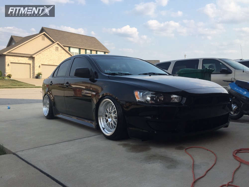 2013 Mitsubishi Lancer ES with 17x9.5 ESR Sr01 and Toyo Tires 225x45 on ...