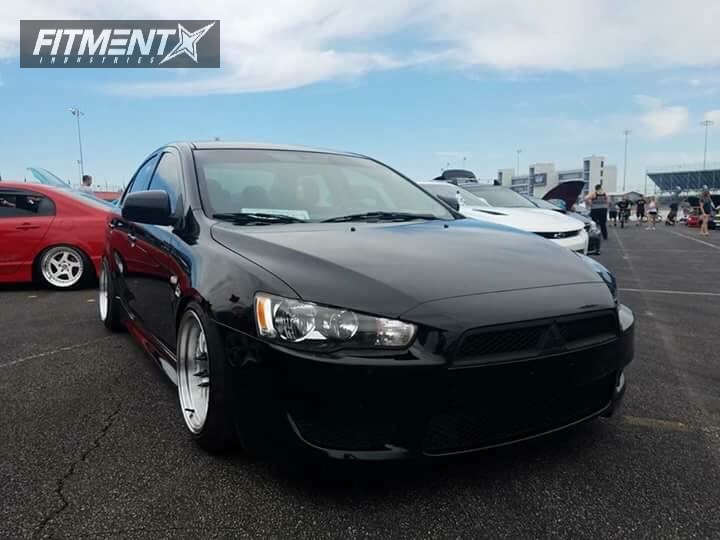 2013 Mitsubishi Lancer ES with 17x9.5 ESR Sr01 and Toyo Tires 225x45 on ...