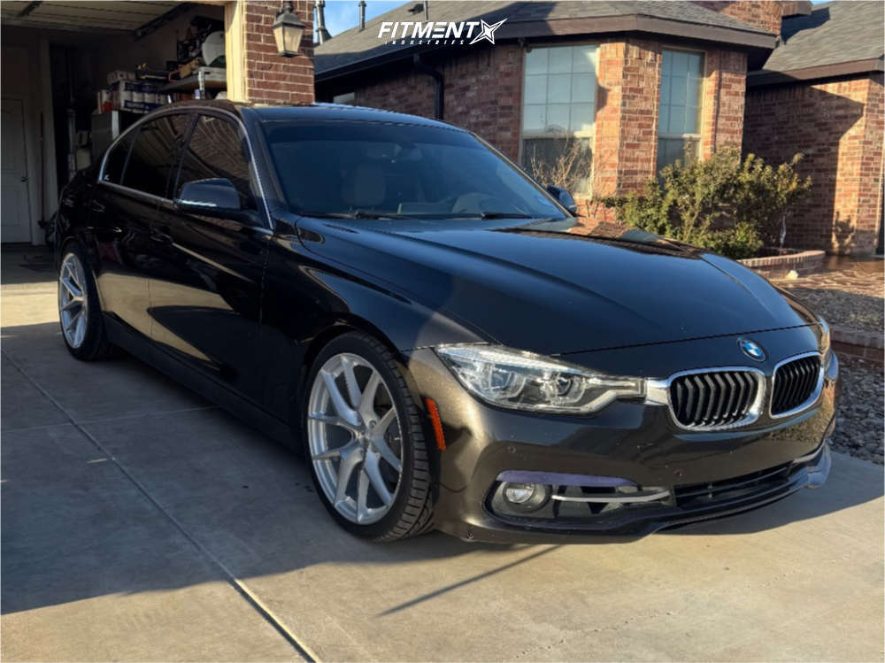 2017 BMW 330i Base with 19x8.5 Aodhan Aff7 and Hankook 245x35 on ...