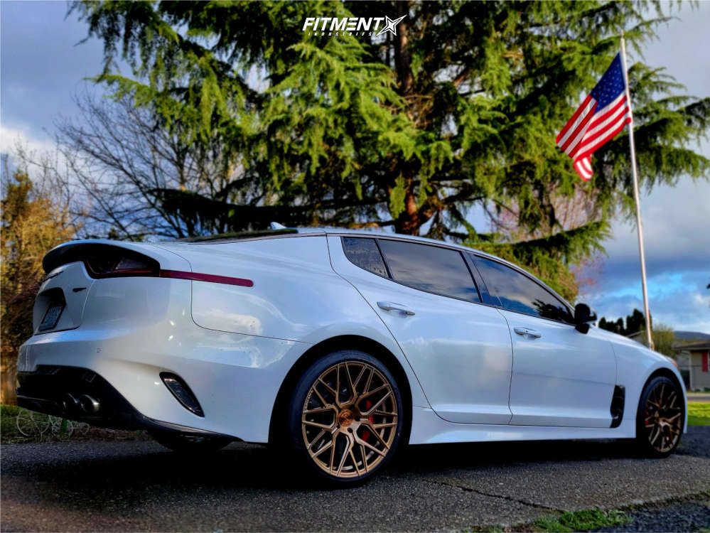 2018 Kia Stinger GT2 with 19x8.5 Rohana Rfx10 and Nitto 245x35 on Stock ...