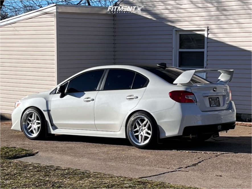 2016 Subaru WRX Premium with 18x9.5 ESR Cs15 and Continental 245x40 on ...
