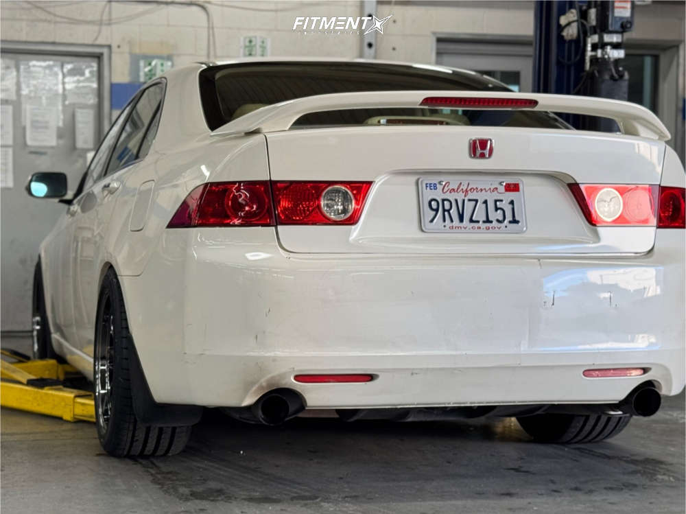 2004 Acura TSX Base with 17x9 Enkei Rpf1 and Sumitomo 255x40 on Coilovers | 3266468 | Fitment ...