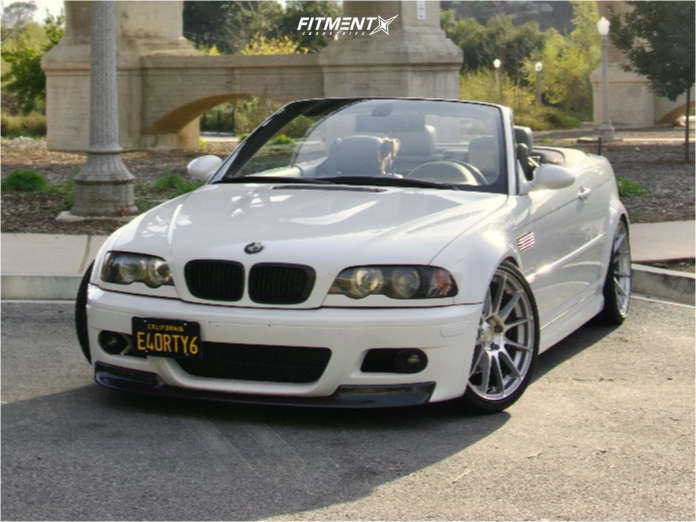 2006 BMW M3 Base with 19x8.5 MRR Gf6 and Goodyear 245x35 on Air ...