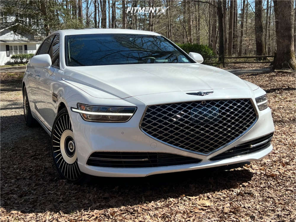 2022 Genesis G90 Premium with 22x9 Asanti Black Abl-40 and Lexani 265x30 on Stock Suspension ...