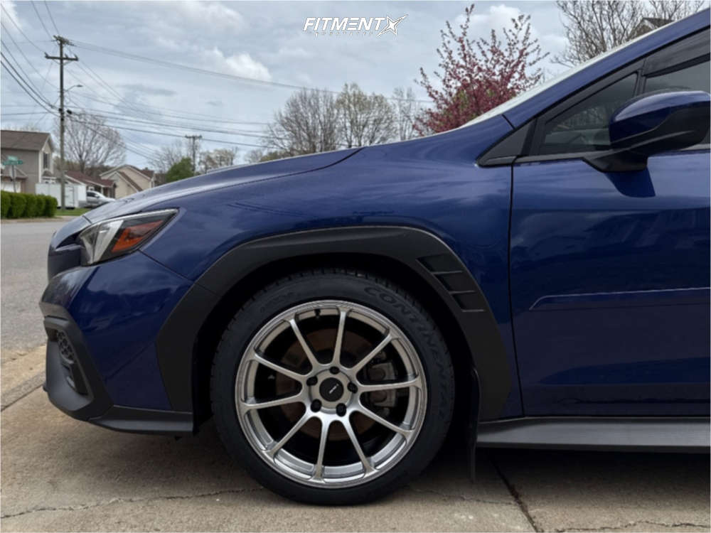 2022 Subaru WRX Premium with 18x9.5 AVID1 Av27 and Continental 245x40 on Stock Suspension ...