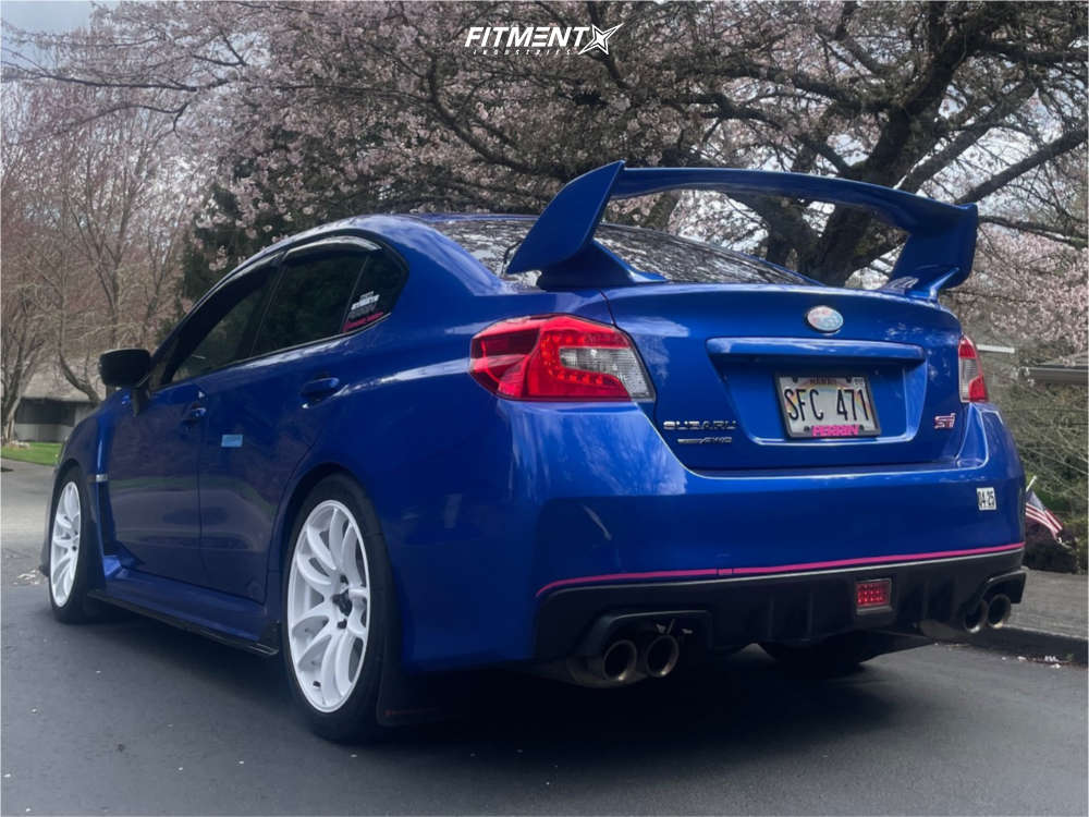 2015 Subaru WRX STI Base with 18x9.5 Vors Tr4 and Falken 245x40 on Stock Suspension | 3273964 ...