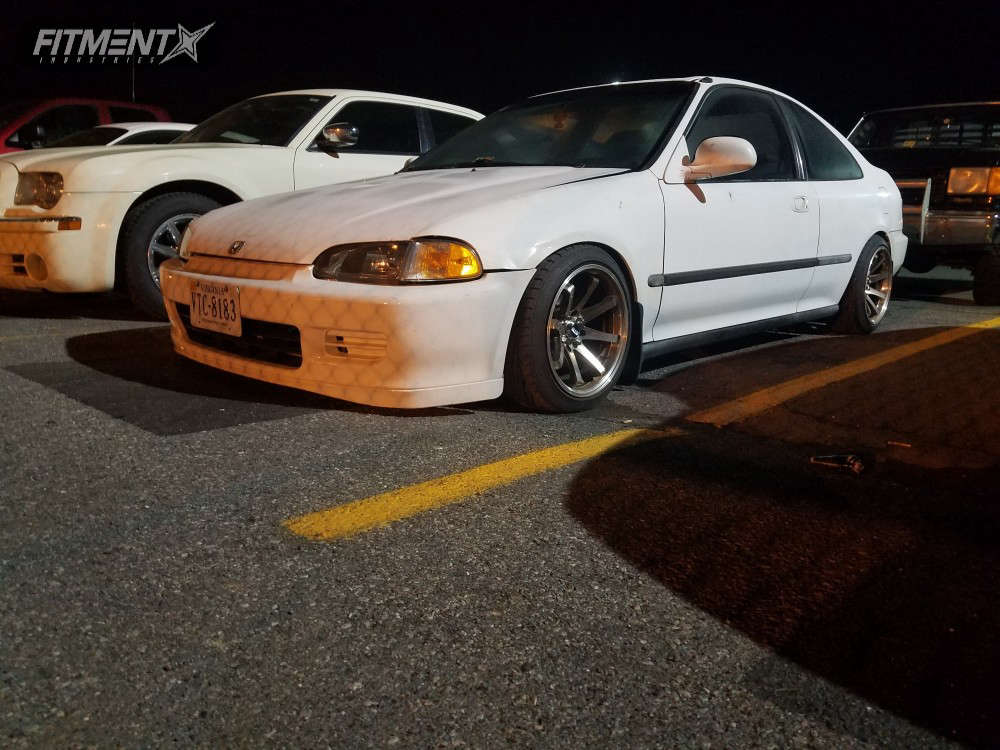 1995 Honda Civic DX with 15x8 STR 522 and Toyo Tires 195x45 on Lowering ...