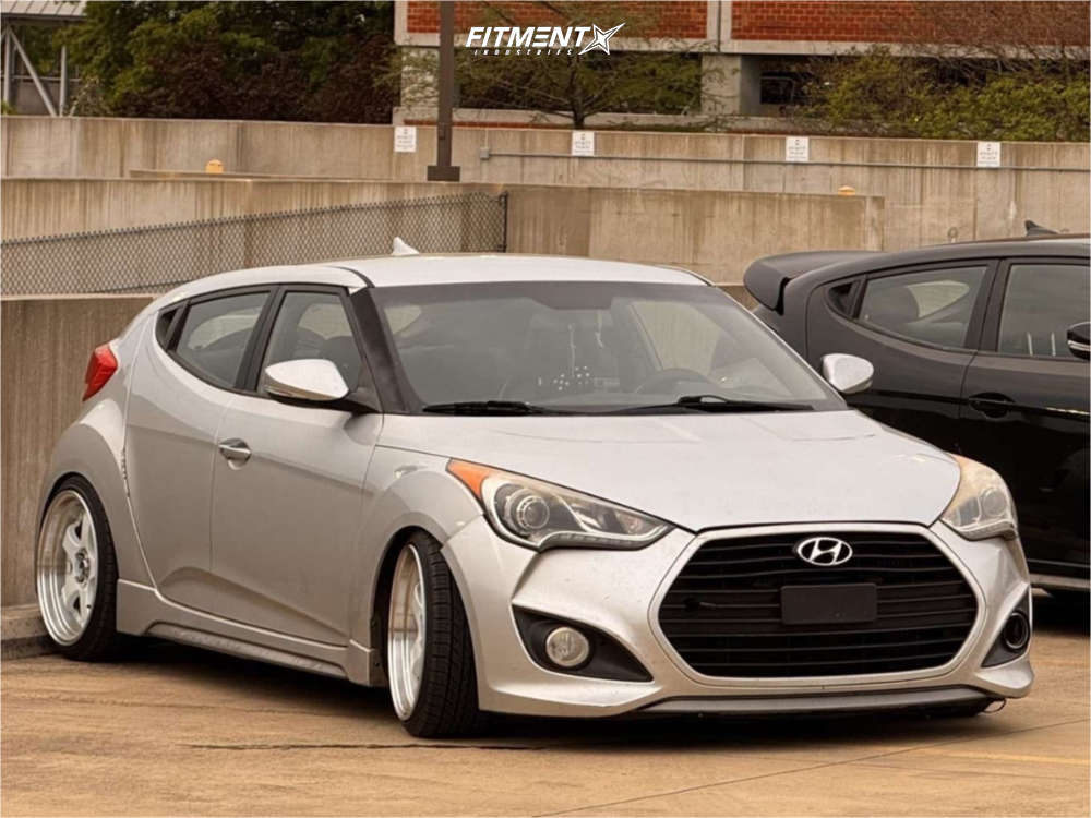 2013 Hyundai Veloster Turbo with 18x8.5 MST Mt07 and Kosic 215x40 on Coilovers | 3279086 ...