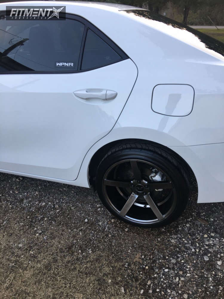 2016 Toyota Corolla S with 18x9 JNC Jnc026 and Nitto 225x40 on Lowering ...