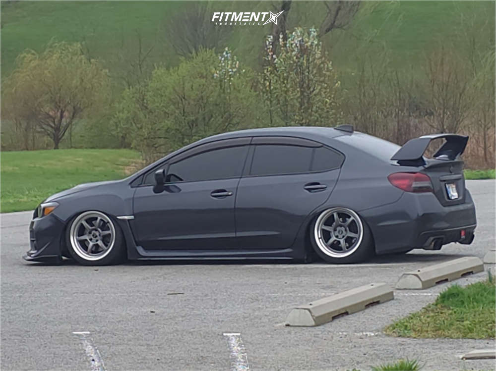 2017 Subaru WRX Base with 18x9.5 Kansei Roku and Falken 235x40 on Air ...