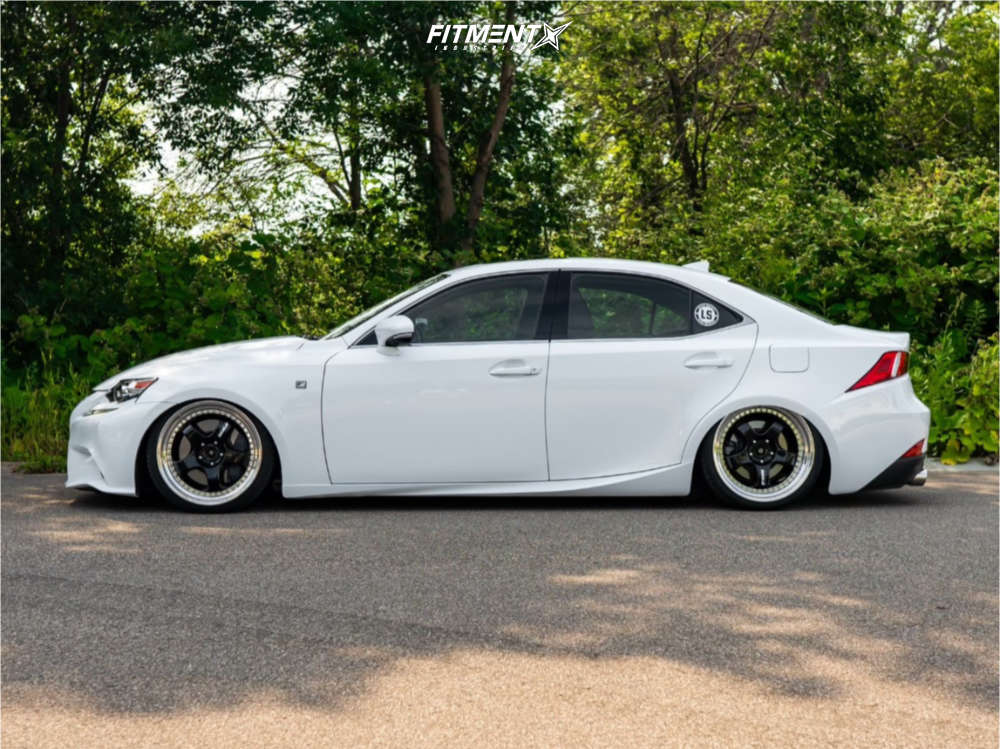 2016 Lexus IS300 F Sport with 19x8.5 Work Meister S1 3p and Hankook 225x35 on Air Suspension ...