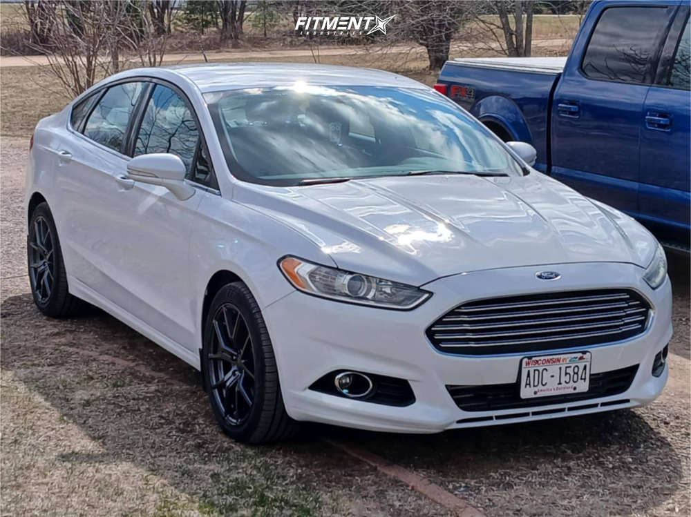 2016 Ford Fusion SE with 18x8 RTX R-Spec Ff10 and Kumho 235x45 on Stock ...