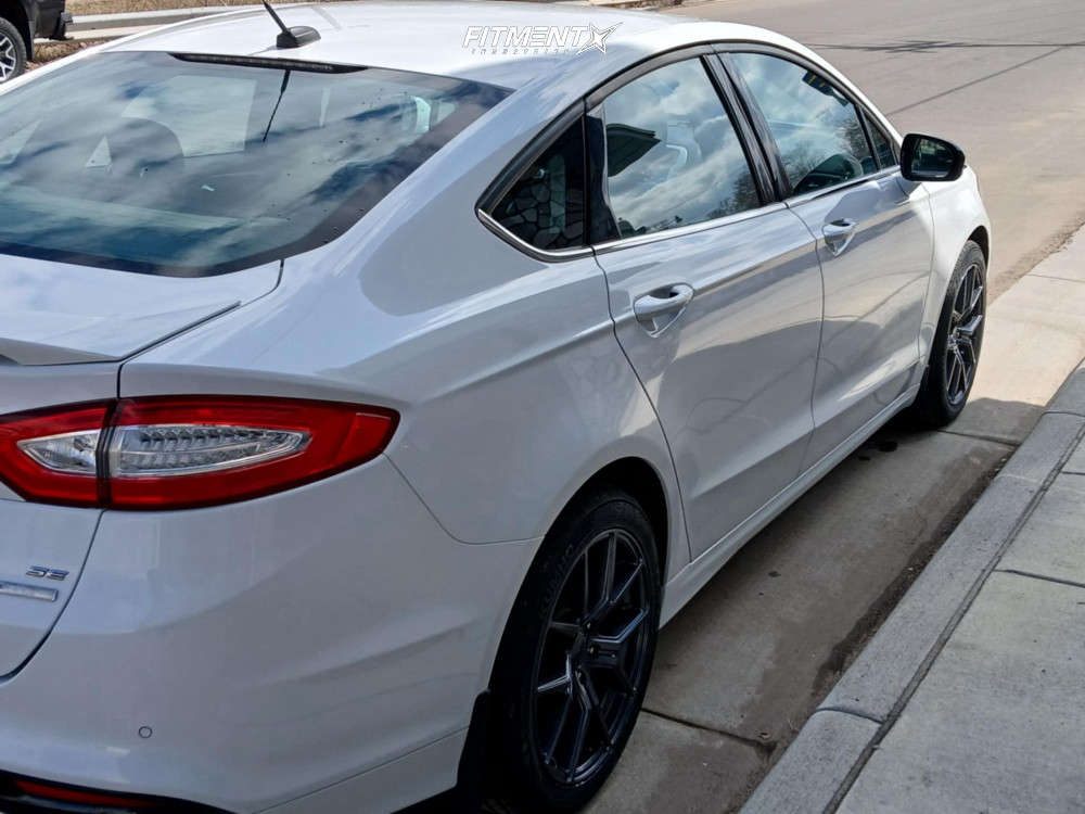 2016 Ford Fusion SE with 18x8 RTX R-Spec Ff10 and Kumho 235x45 on Stock ...