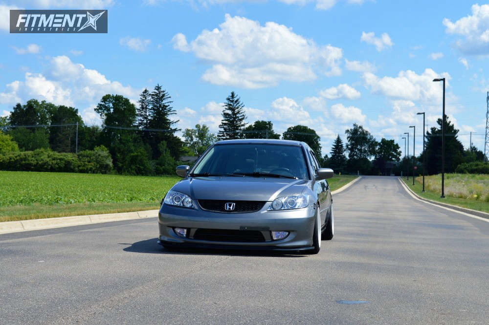 2004 Honda Civic LX with 16x8 Rota Grid and Yokohama 195x45 on ...