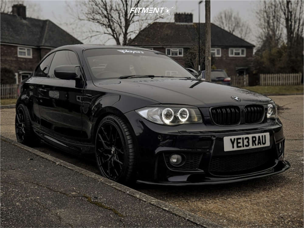 2013 BMW 128i Base with 18x8 Romac Vortex and Michelin 225x40 on Stock ...