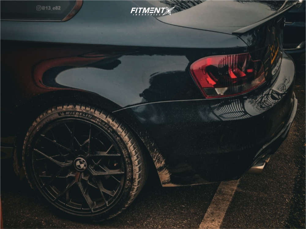 2013 BMW 128i Base with 18x8 Romac Vortex and Michelin 225x40 on Stock ...