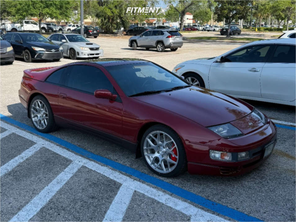 1991 Nissan 300ZX Turbo with 18x8.5 MRR Fs01 and Falken 245x35 on Stock ...
