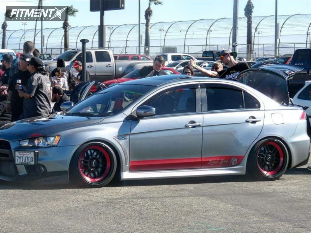 2015 Mitsubishi Lancer Evolution MR with 18x9 Klutch Ml1 and Nexen ...