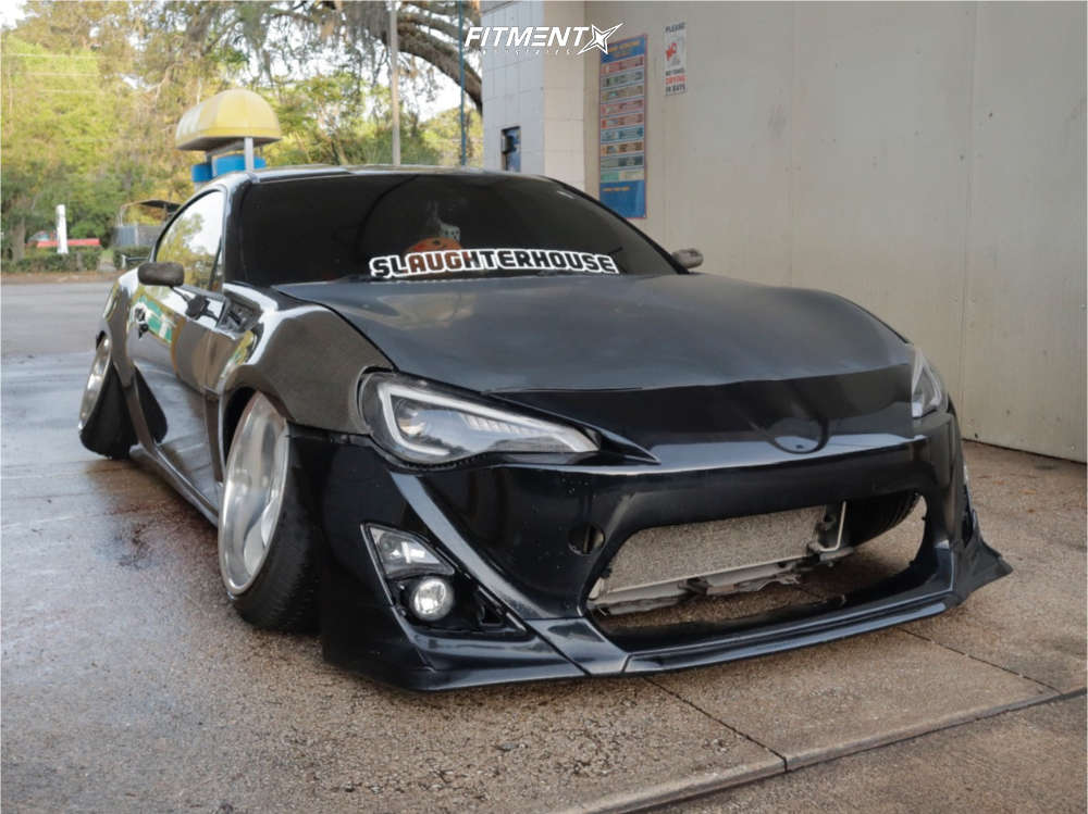 2013 Scion FR-S Base with 18x11 Work Vskf and Accelera 225x40 on ...