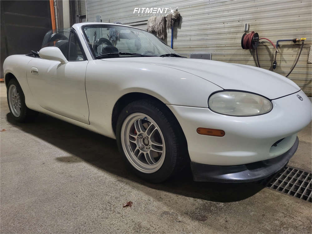 1999 Mazda Miata Base with 15x7 Enkei Rpf1 and Falken 195x50 on Stock ...
