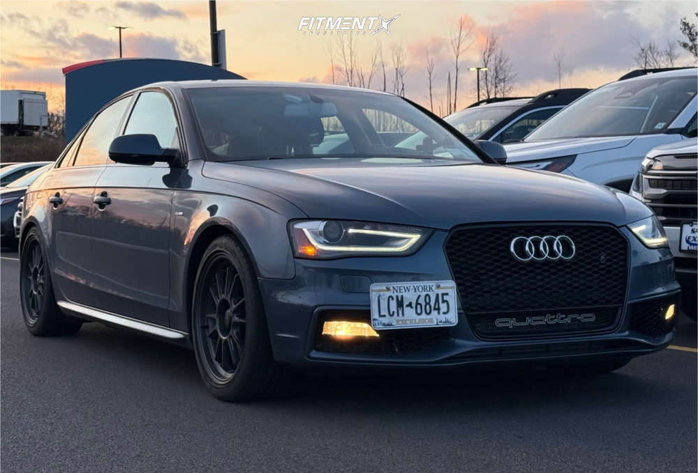 2015 Audi A4 Quattro Premium with 18x8.5 Konig Hypergram and Dunlop ...