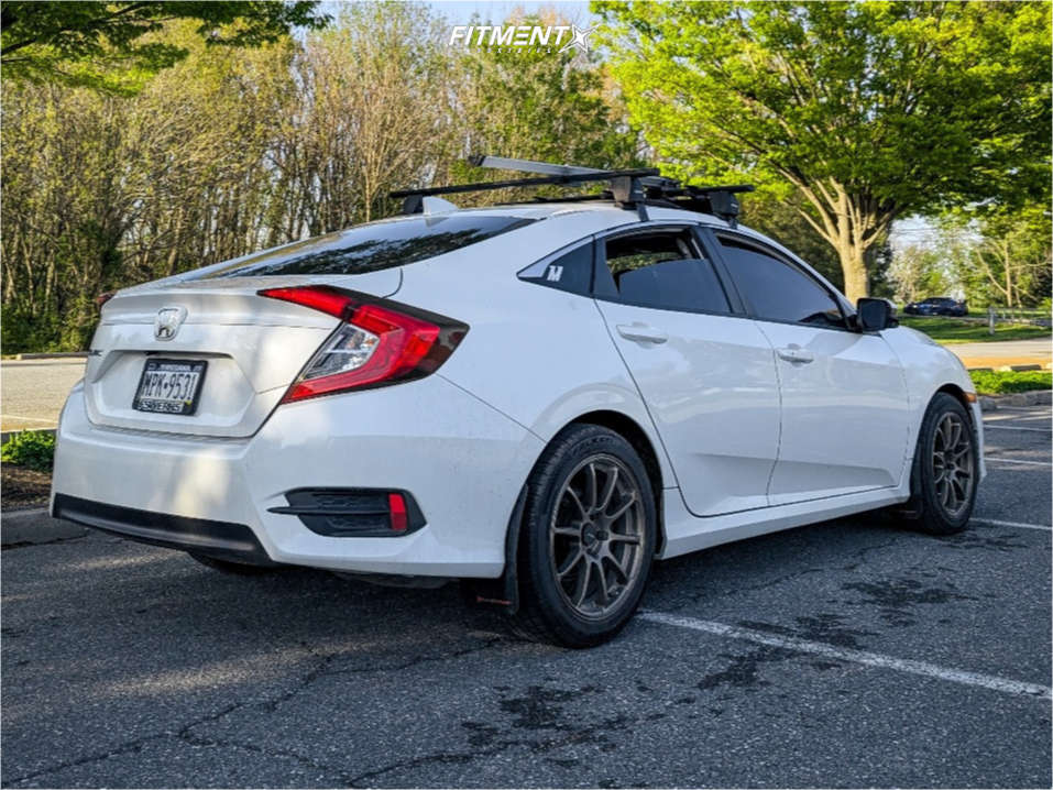 2017 Honda Civic EX with 17x8 AVID1 Av27 and Falken 235x45 on Stock ...