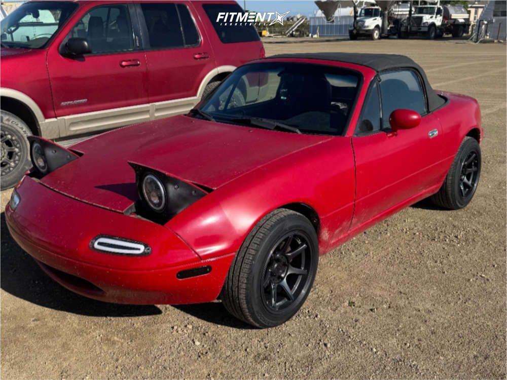 1996 Mazda Miata Base with 15x8 Anovia Kano and Hankook 205x50 on Stock ...
