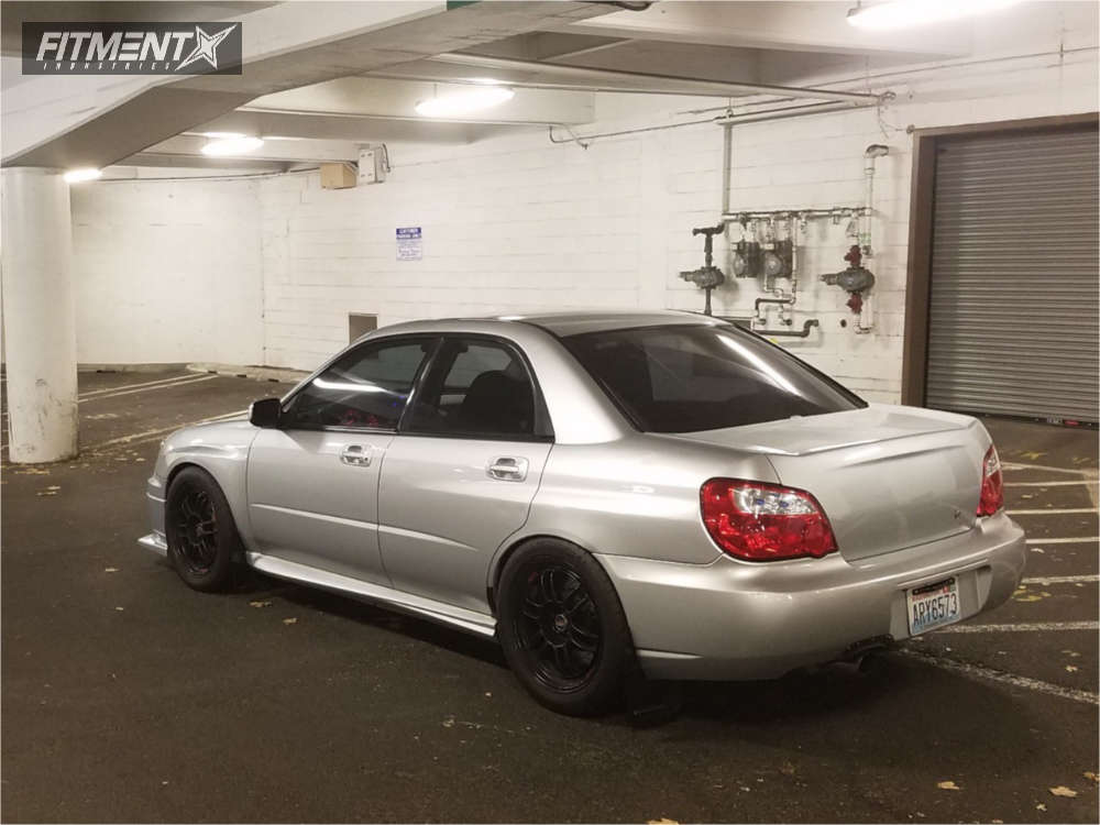 2004 Subaru WRX STI Base with 17x8.5 Enkei RPF1 and Bridgestone 265x45 ...