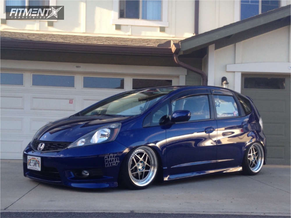 2012 Honda Fit Sport with 17x8.5 Leon Hardiritt and Kumho 205x40 on Air Suspension | 330432 ...