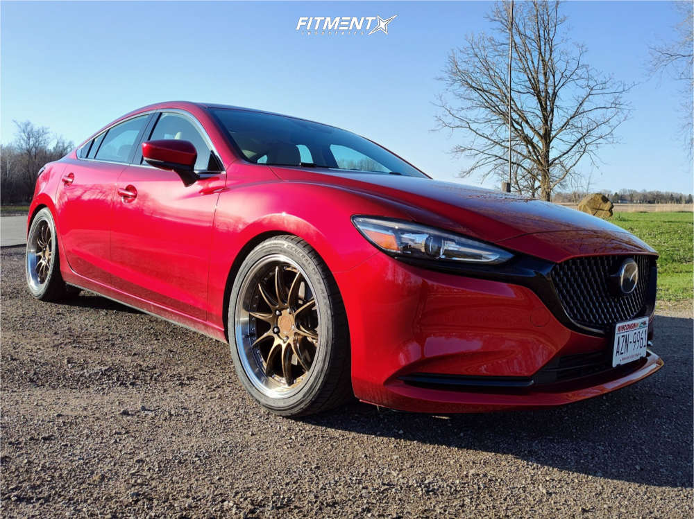 2021 Mazda 6 Grand Touring with 19x8.5 Aodhan Ds07 and General 245x40 ...