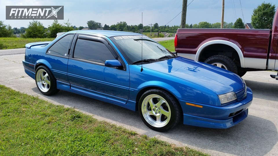 1993 Chevrolet Beretta GTZ with 17x8 Whistler Kr1 and Cooper 225x45 on ...