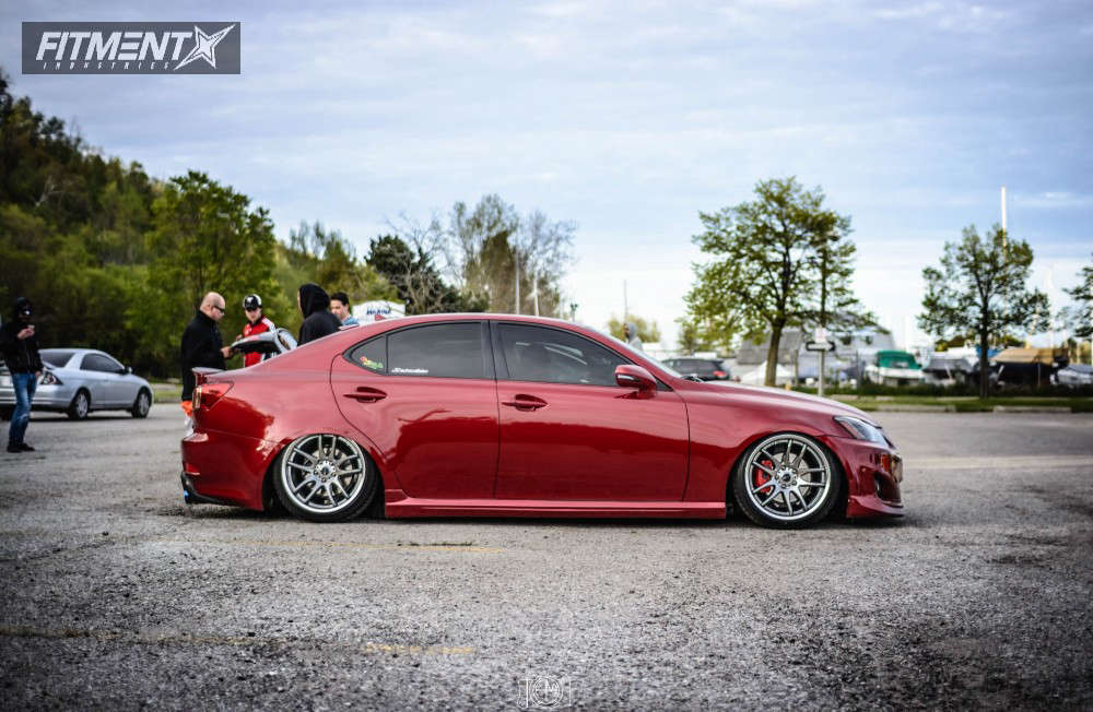 2012 Lexus IS250 C with 18x9 Work Emotion Cr 2p and Michelin 225x40 on ...