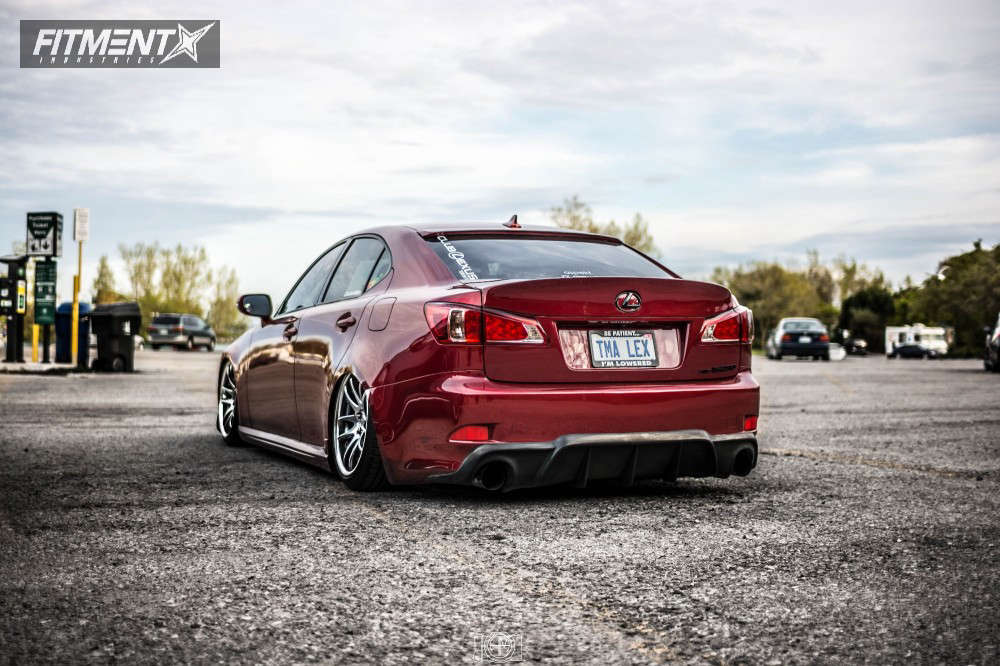 2012 Lexus IS250 C with 18x9 Work Emotion Cr 2p and Michelin 225x40 on ...