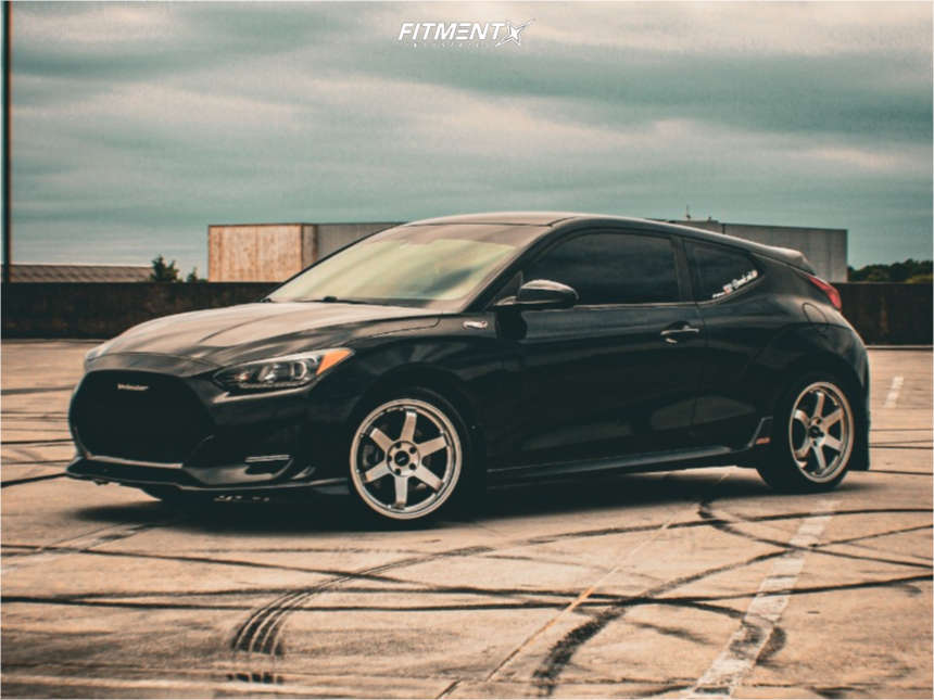 2019 Hyundai Veloster Turbo R-Spec with 18x8.5 AVID1 Av6 and Blackhawk ...