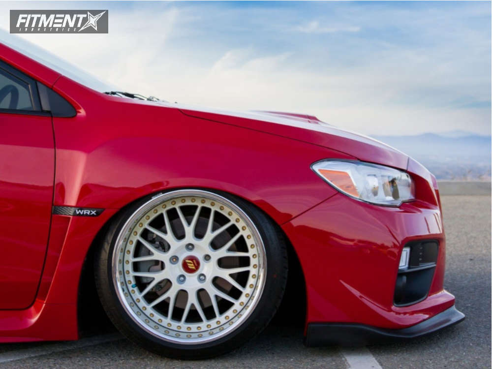 2016 Subaru WRX Premium with 18x10 Work VS XX and Nankang 225x40 on Air ...