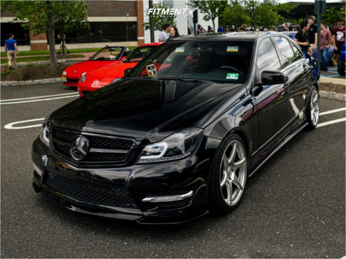 2013 Mercedes-Benz C300 4Matic Sport with 18x8.5 Kansei Tandem and ...