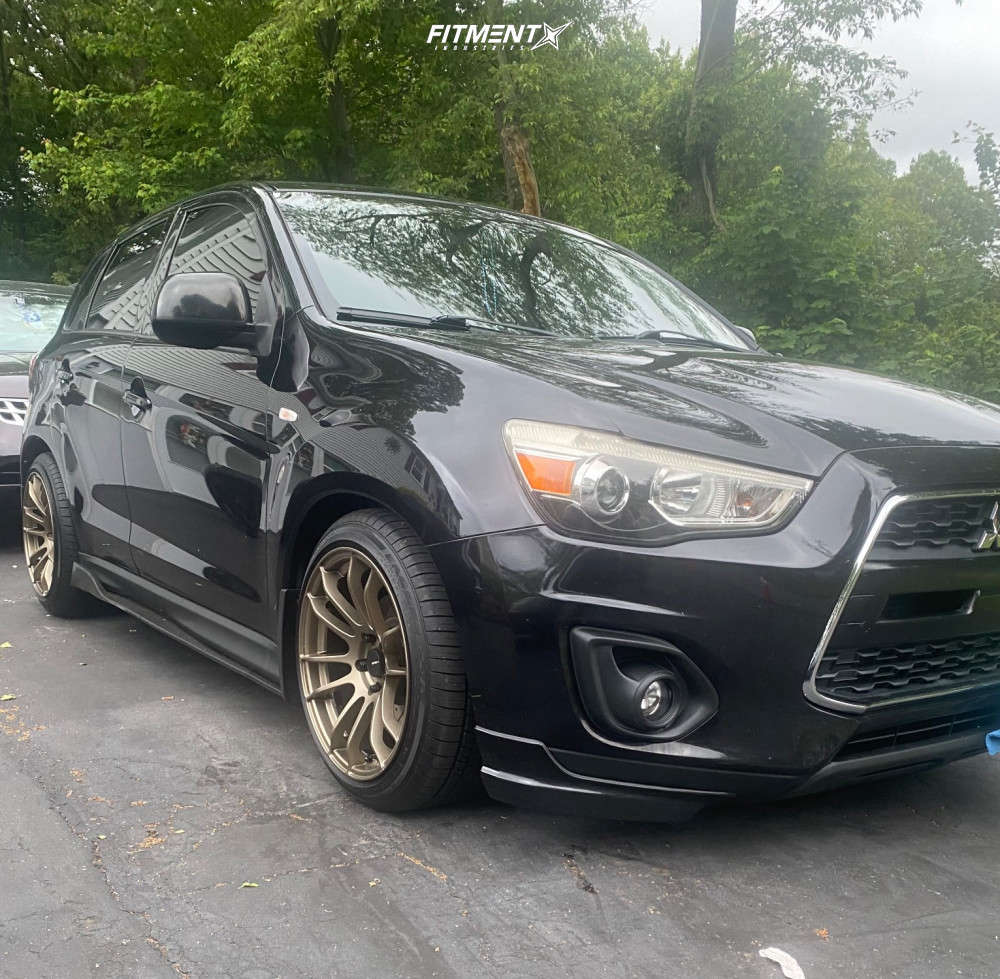 2013 Mitsubishi Outlander Sport LE with 18x9.5 AVID1 Av20 and Goodyear ...