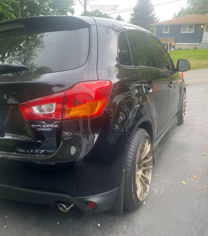 2013 Mitsubishi Outlander Sport LE with 18x9.5 AVID1 Av20 and Goodyear ...