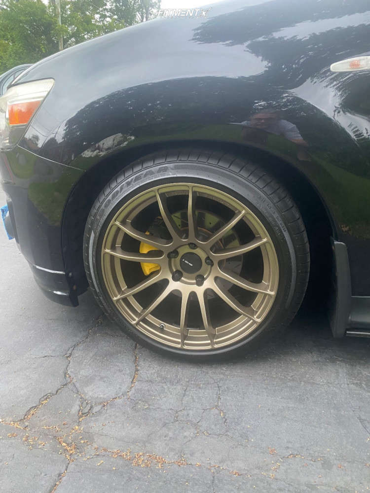 2013 Mitsubishi Outlander Sport LE with 18x9.5 AVID1 Av20 and Goodyear ...