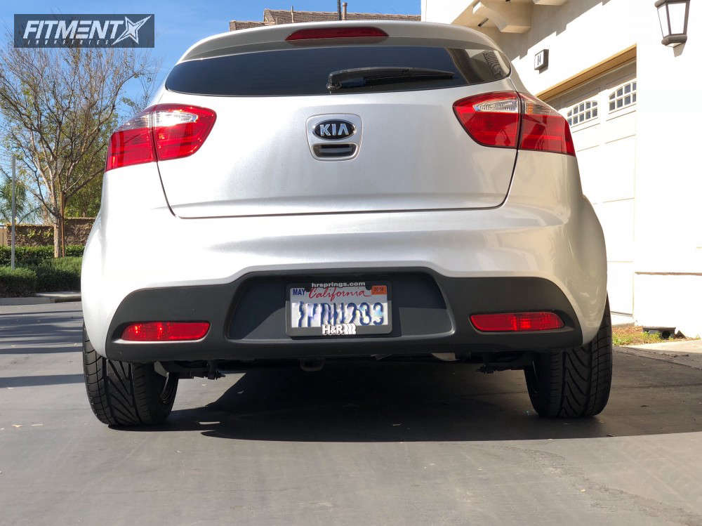 2014 Kia Rio SX with 17x8 949 Racing 6UL and Nitto 215x45 on Lowering ...